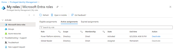 Blogatworkat Retrieve User Pim Role Assignments And History With Microsoft Graph Rest Api